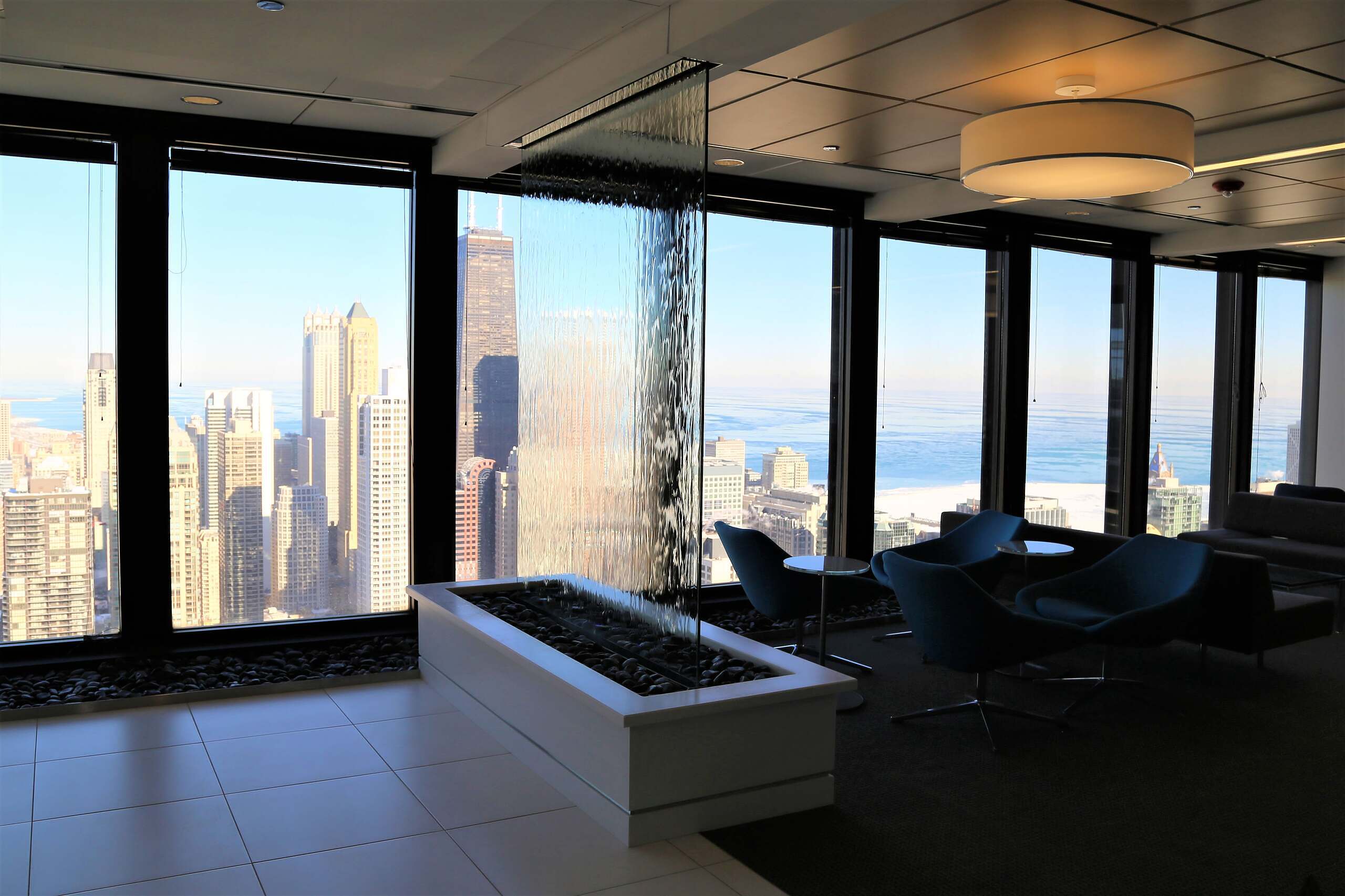 AMA-glass water feature_american medical association lobby water ...