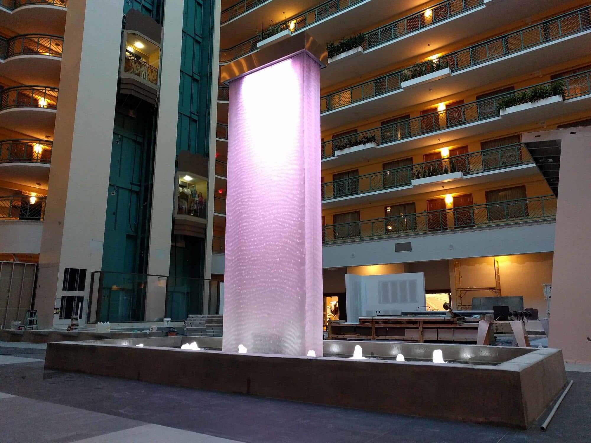 Custom Indoor Wire Mesh Water Features | Midwest Tropical